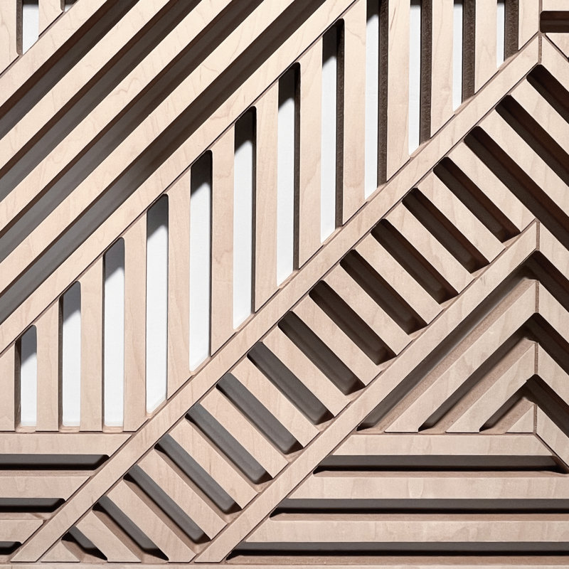 Other Furniture Geometric Cutouts Wood Wall Art | Wayfair