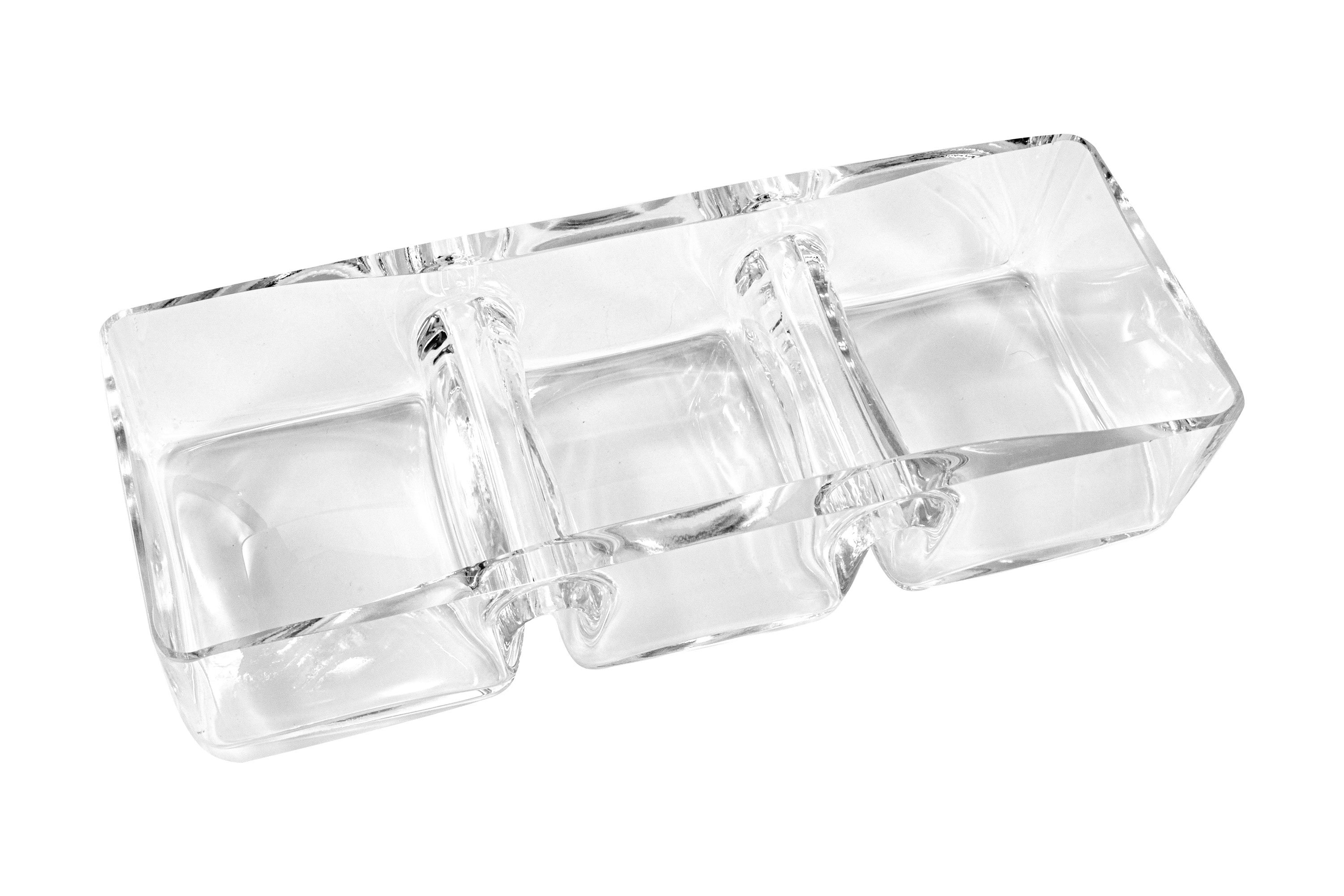 Winston Porter Glass - Sectional - Dish - Tray - 3 Part - Rectangular ...