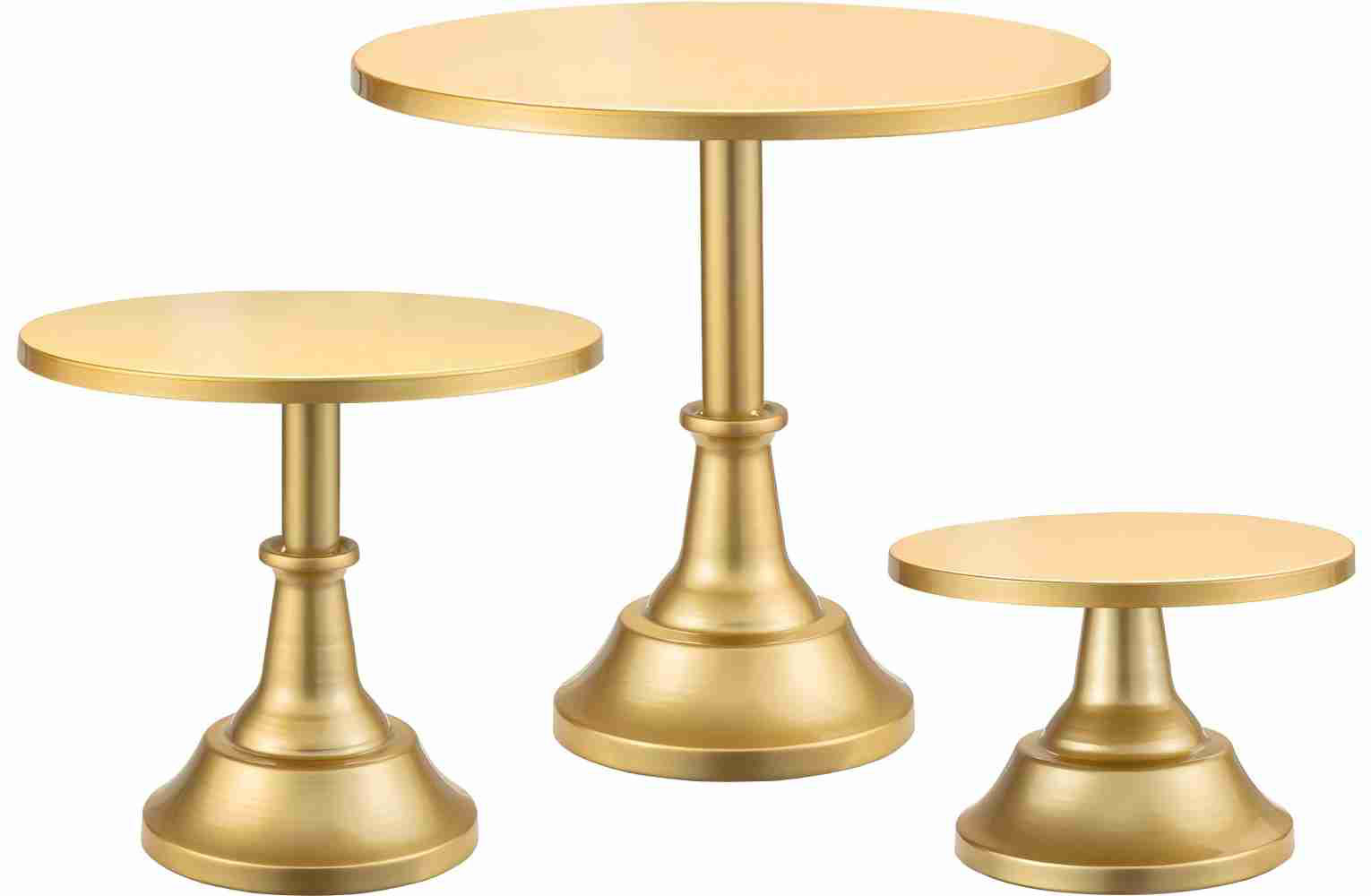 Rosdorf Park 3 Pcs Cake Stand, Gold Cake Stand Set Disc Diameter 8" 10 ...
