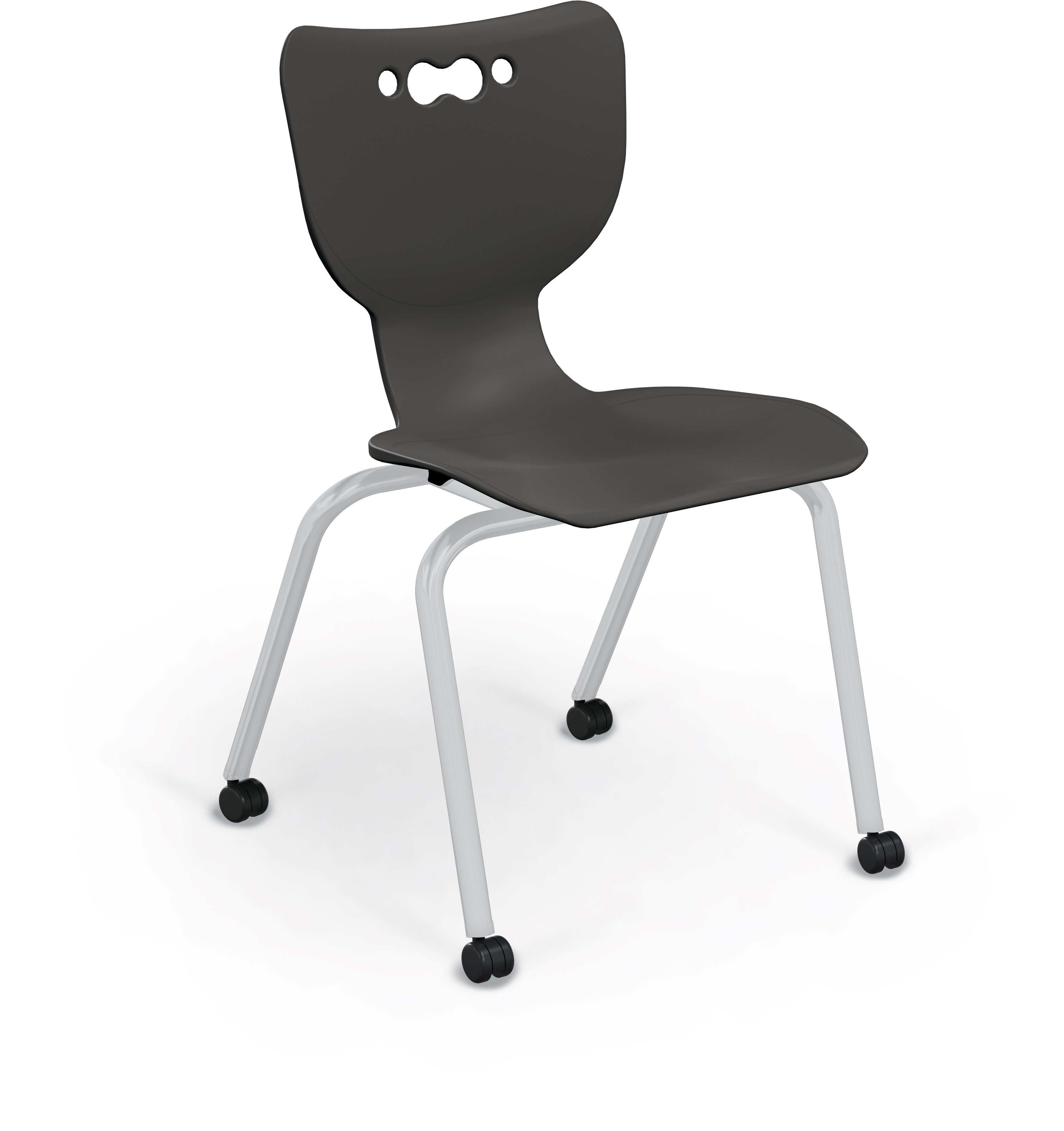 MooreCo Hierarchy 18" Four Leg Classroom Chair with Casters | Wayfair