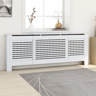 vidaXL Radiator Cover with Top Storage Shelf, Slatted Design Heater ...