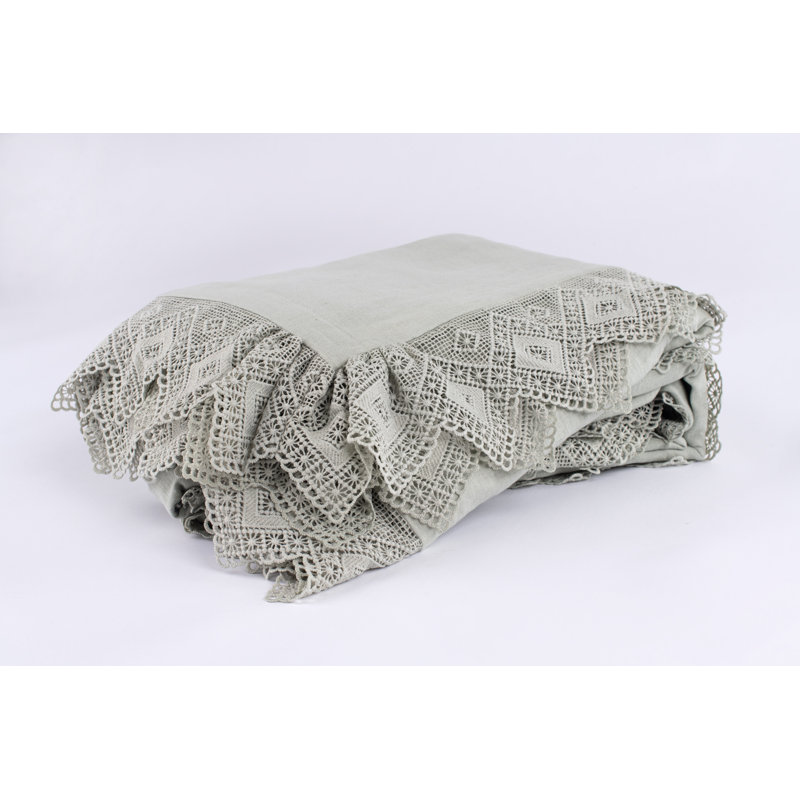 Amity Home Gray Linen Duvet Cover | Wayfair