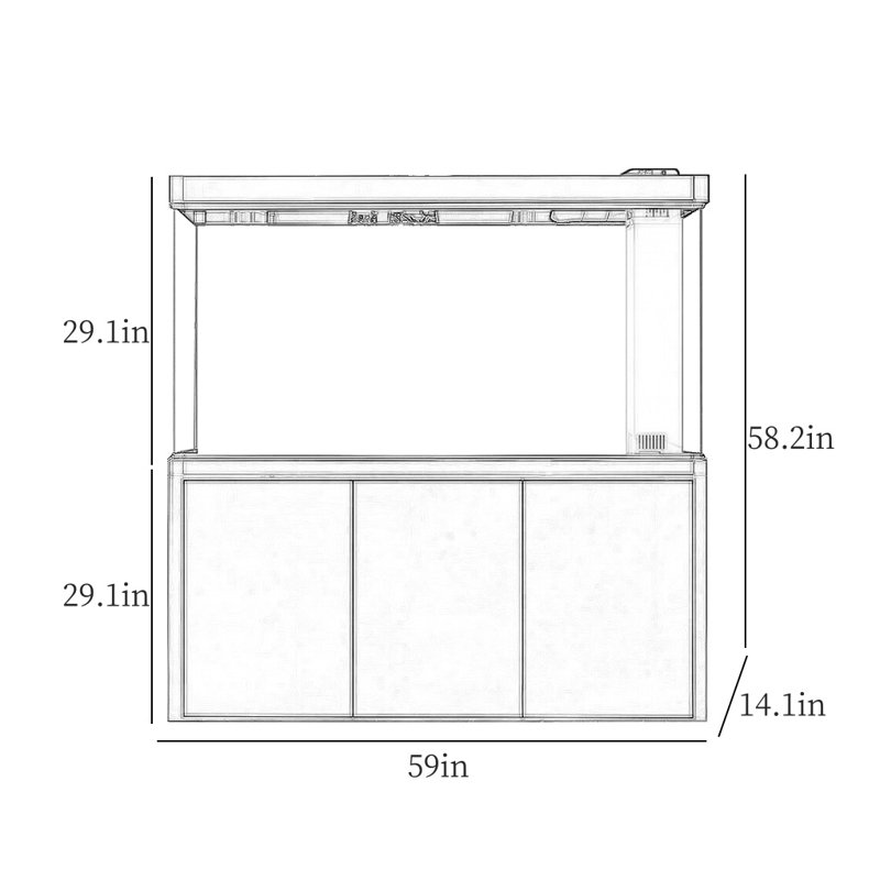 Lingxis Minimalist Modern Rectangular Eco Aquarium Tank | Wayfair