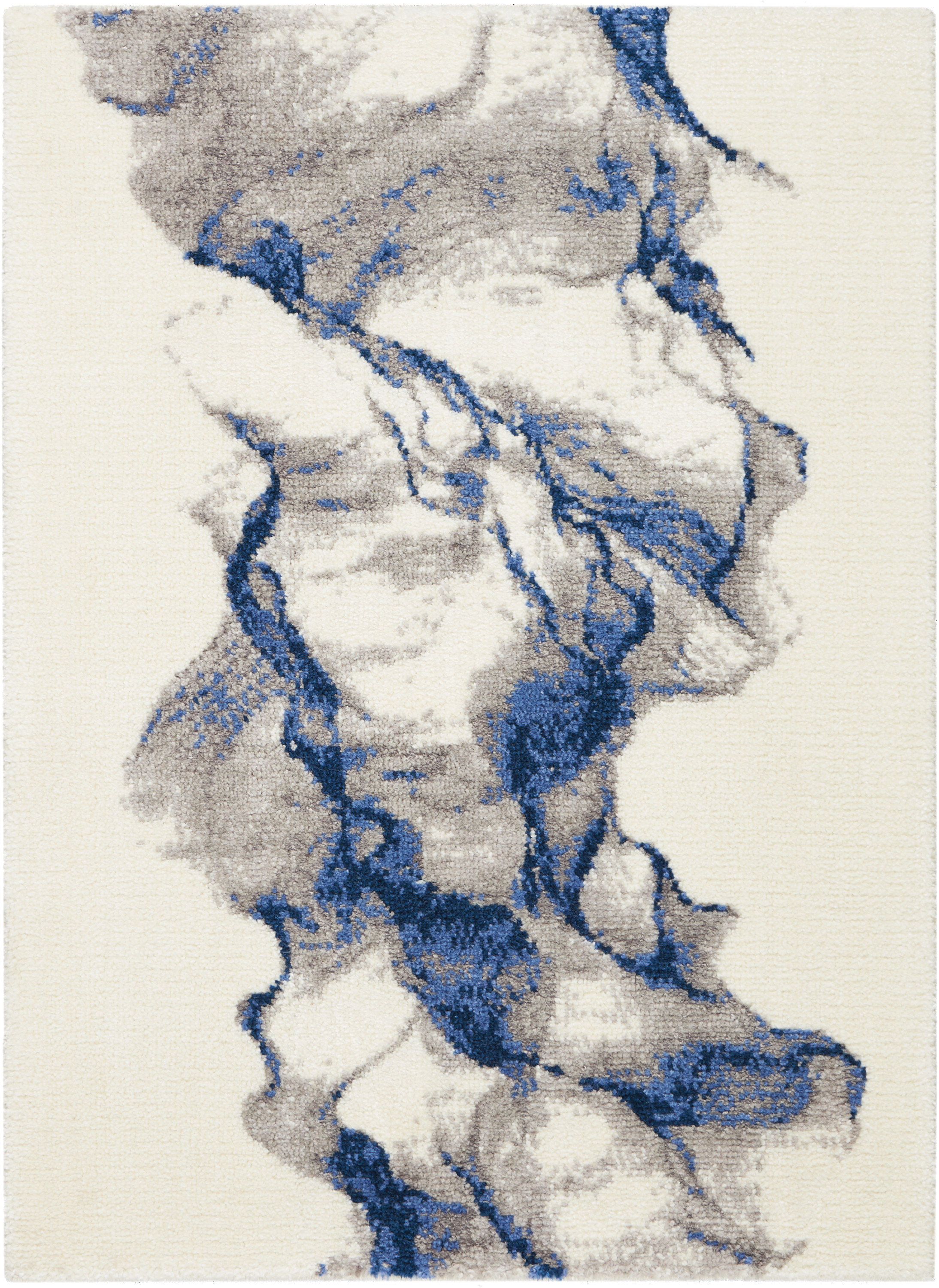 Nourison Rectangle Twilight Abstract Handmade Polyester/Plastic ...