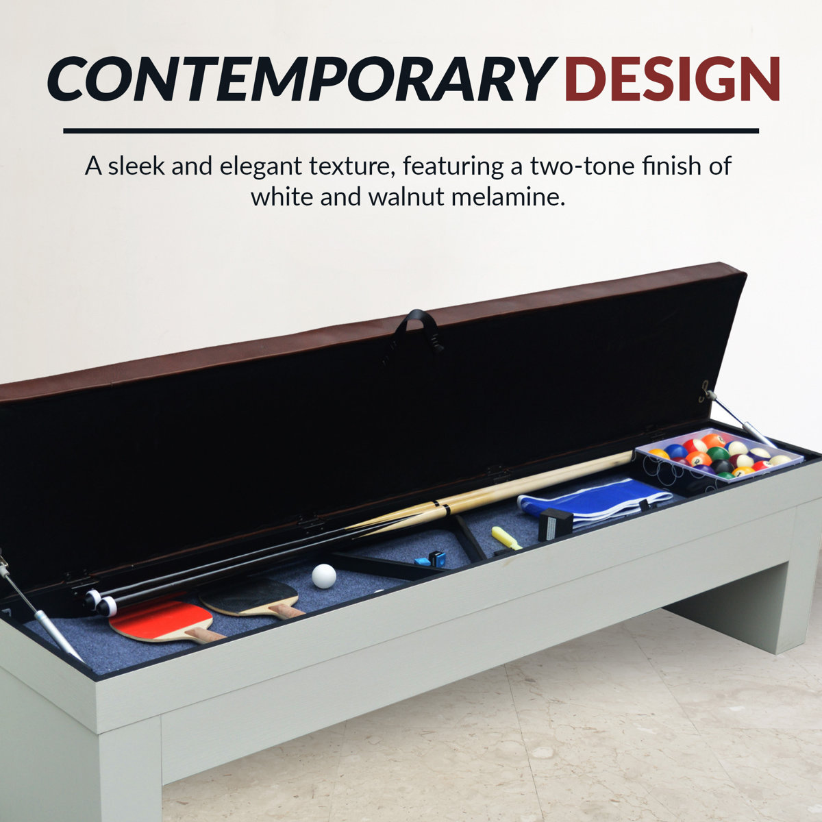 Hathaway Games Hathaway Newport Stylish 7 Ft Multi Game Pool Table ...