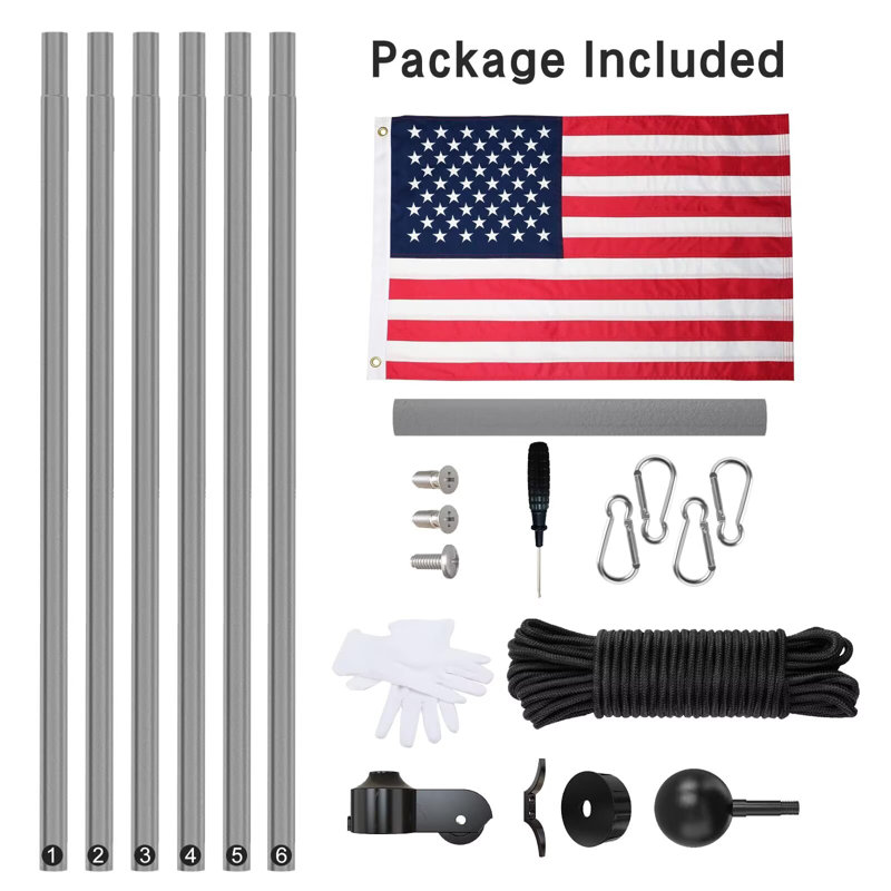 metal flag pole kit
