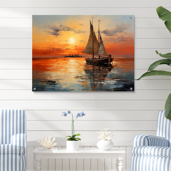 Breakwater Bay Sailboat Celestial Voyages II - Boat Sailing Acrylic ...