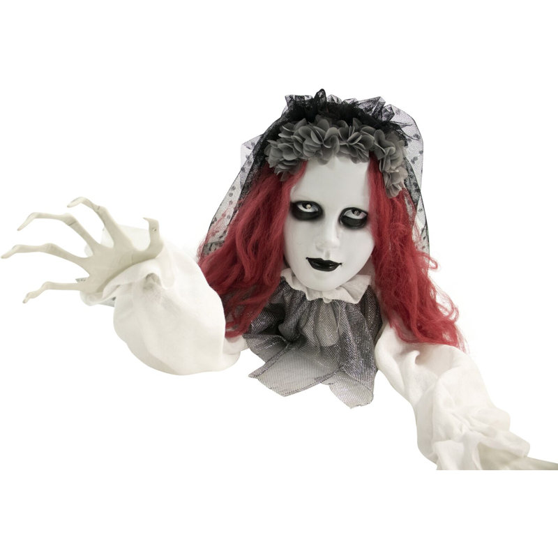Haunted Hill Farm Scary Haunted Crawling Bride, Halloween Animatronic ...