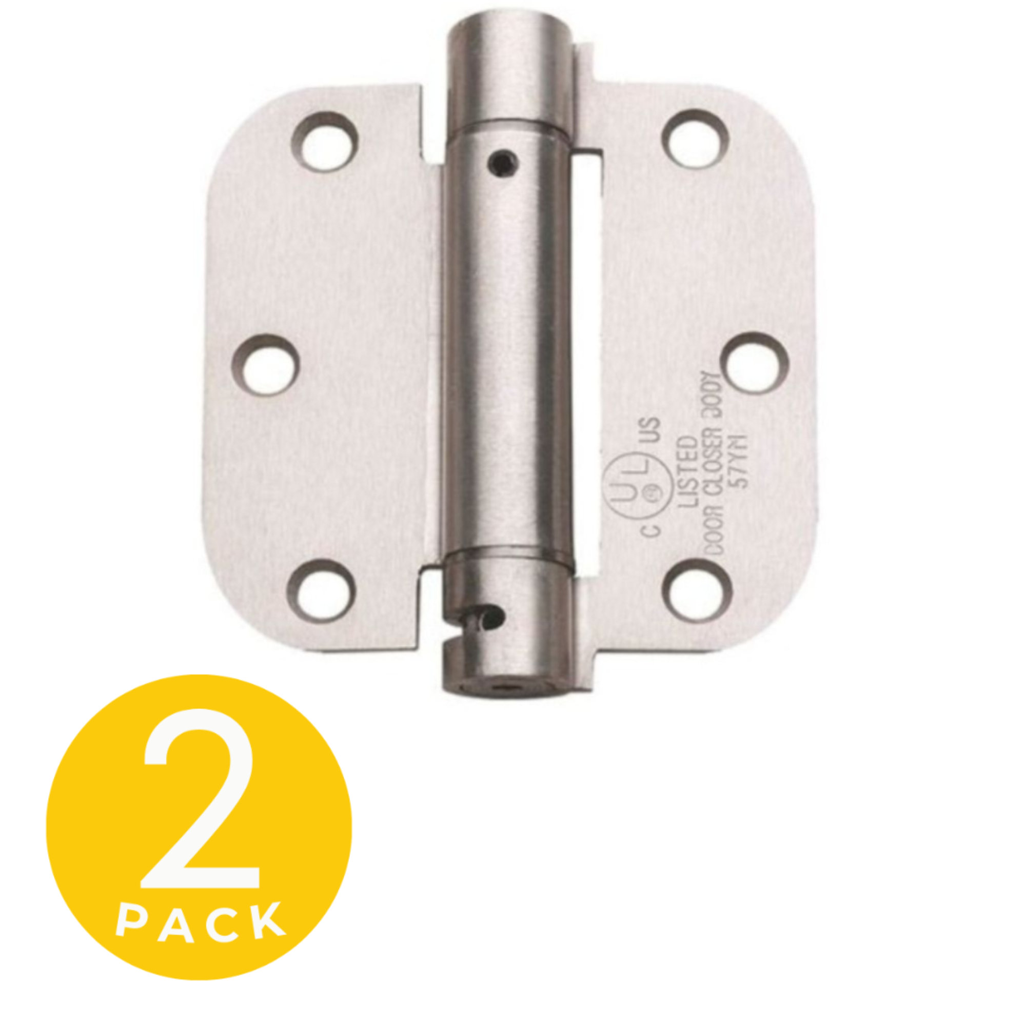 Global Door Controls 3.5" H x 3.5" W Spring Pair Door Hinges | Wayfair