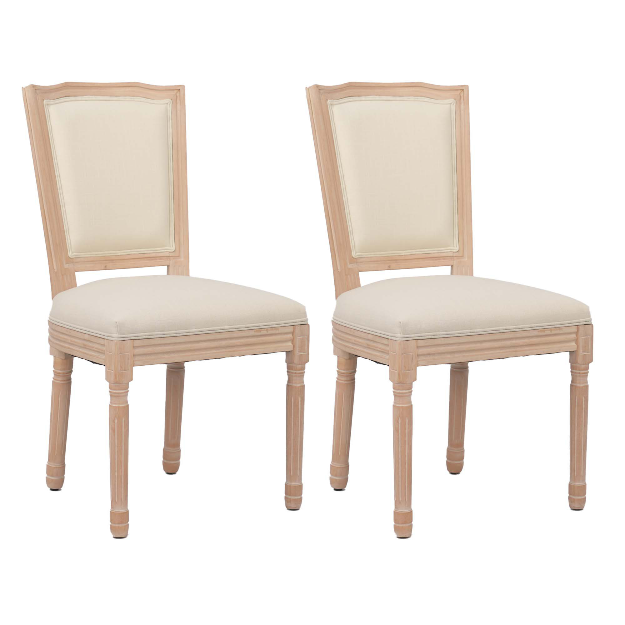 Winston Porter Upholstered Fabrice French Dining Chair,Set Of 2 | Wayfair