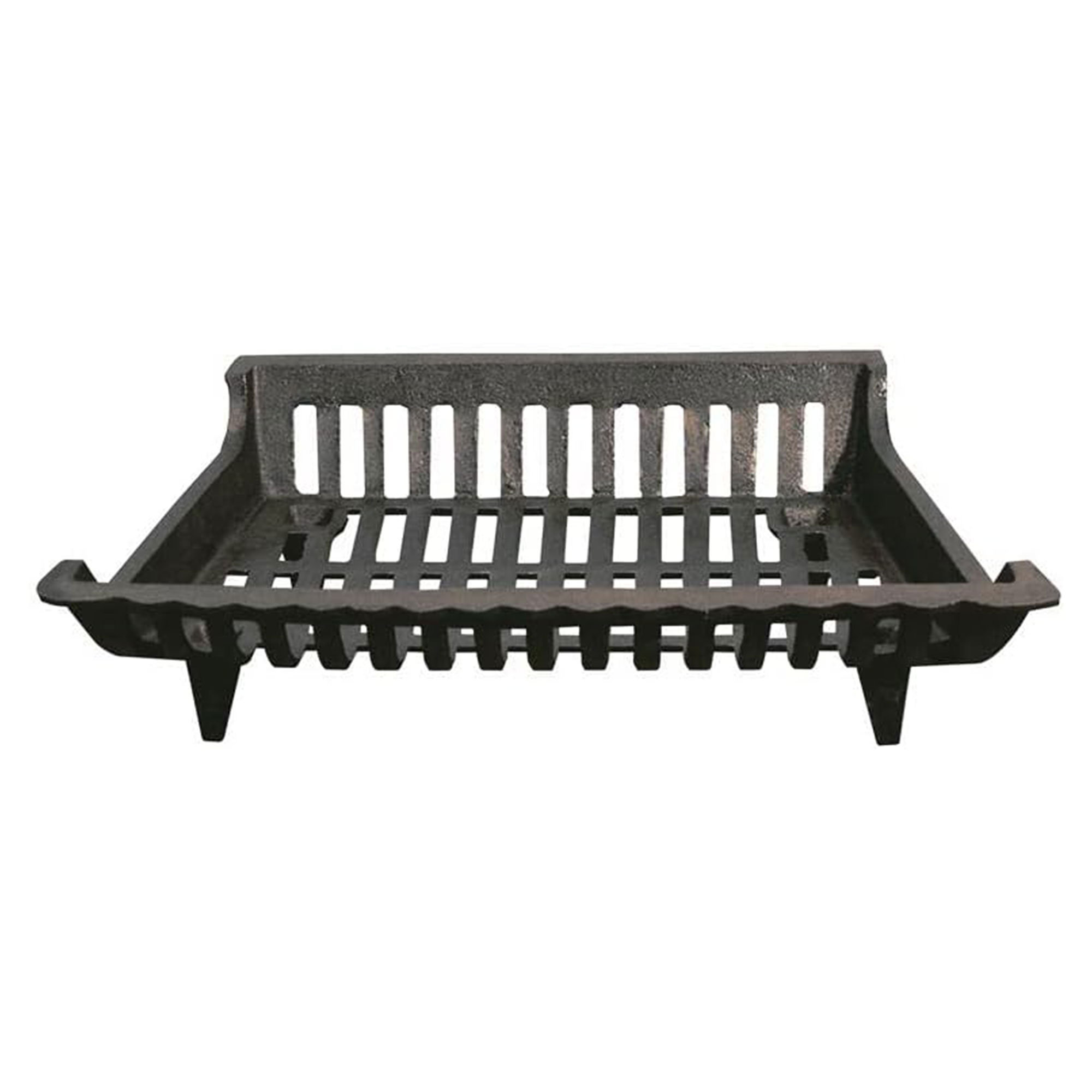 17 Stories Panacea 18 Inch Cast Iron Fireplace Grate for Fireplace Log ...