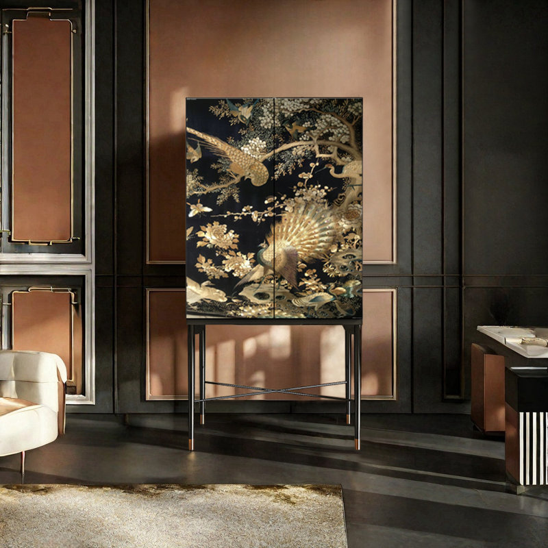 Liu's ink furniture French living room multi-functional decor cabinet ...