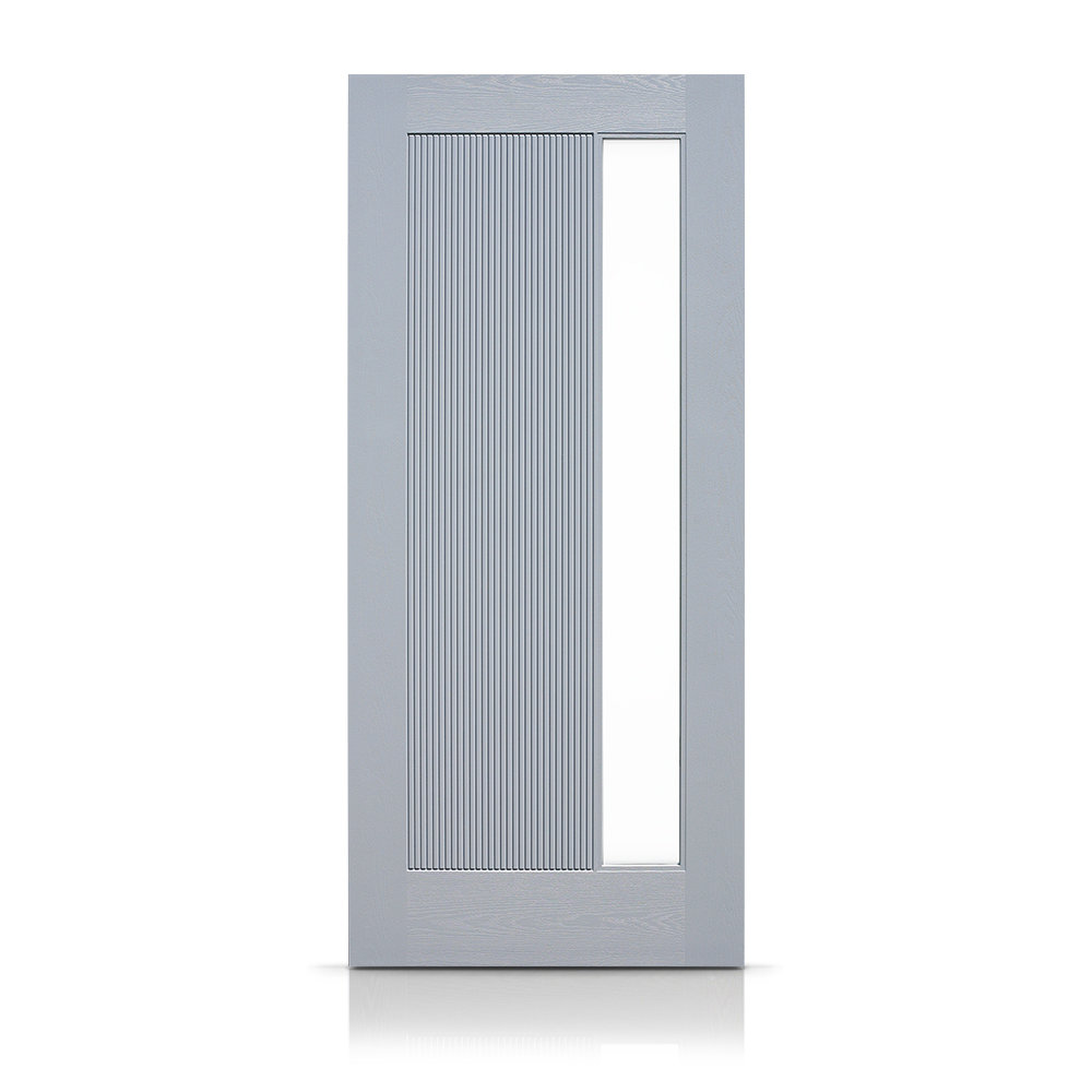 Calhome Modern Exterior Fibreglass Front Entry Door Slab with Designer ...
