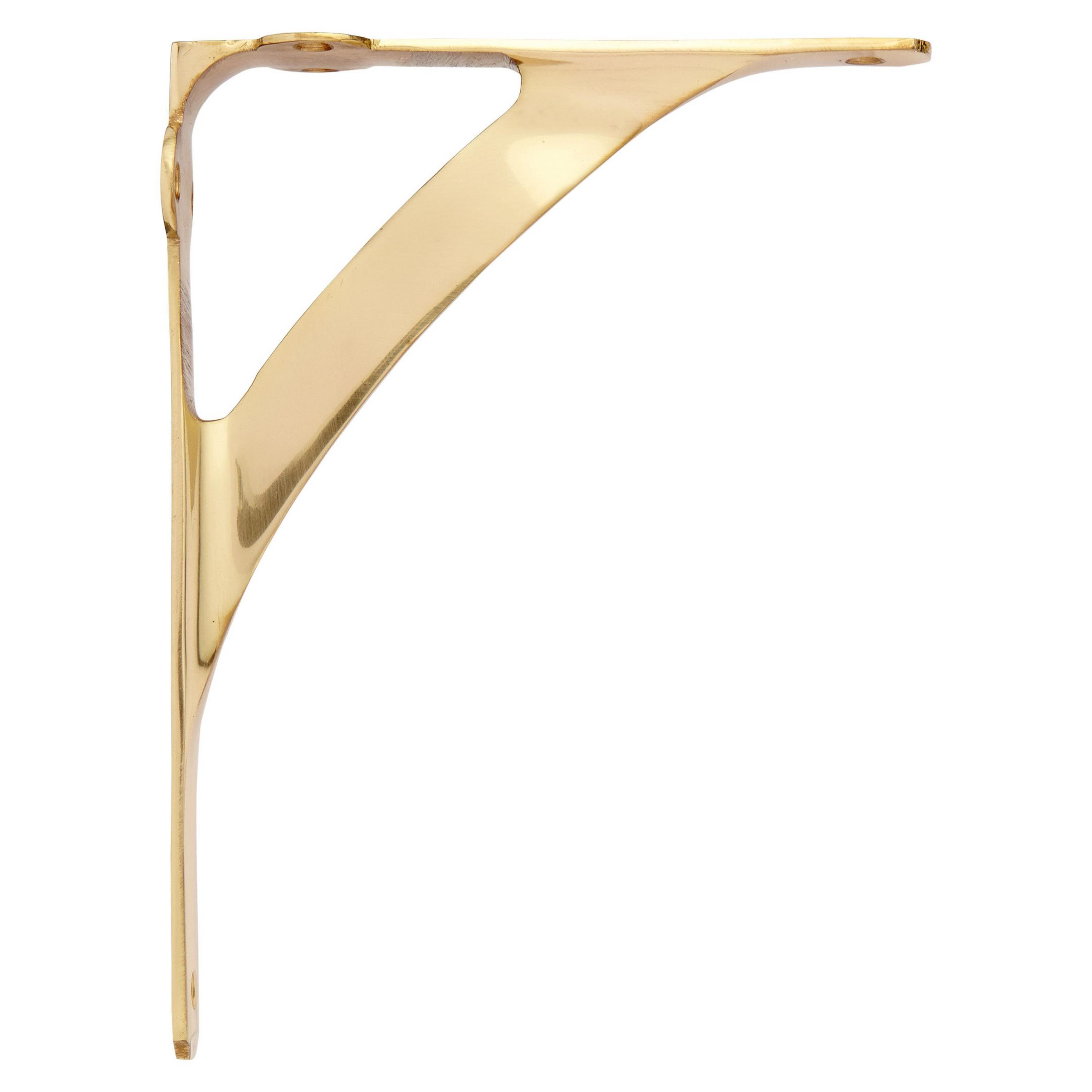 Signature Hardware Classic Brass Shelf Bracket & Reviews | Wayfair