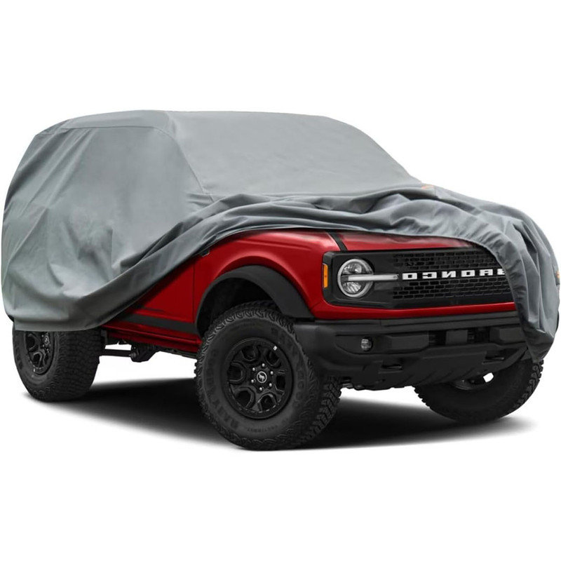 ZILNOX Heavy Duty Car Cover Custom Fit Ford Bronco 2 Door, Waterproof ...