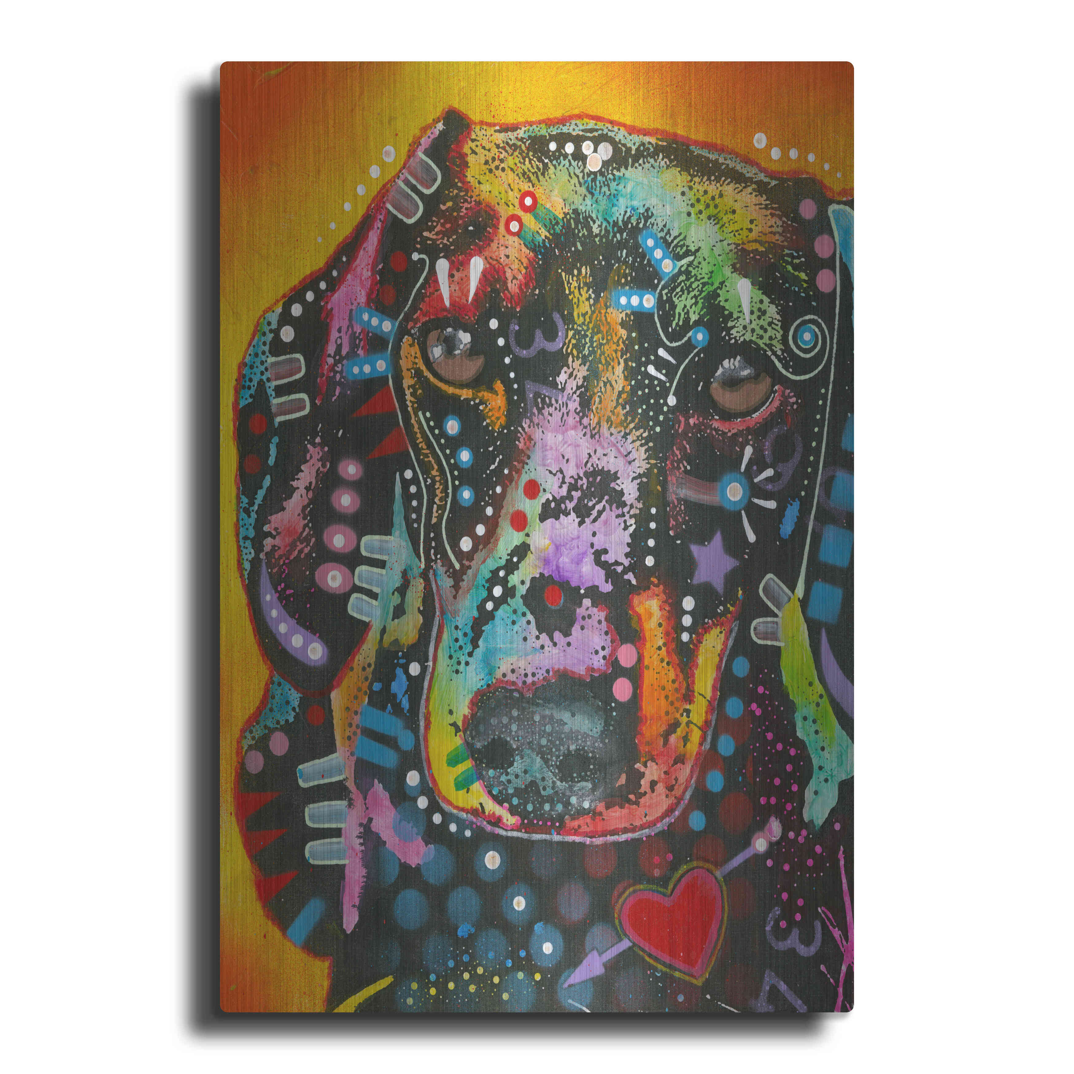 Bungalow Rose Brilliant Dachshund by Dean Russo - Unframed Graphic Art ...