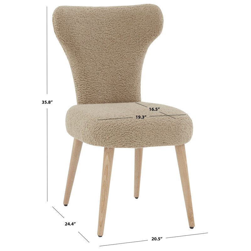 AllModern Acala Shearling Dining Chair & Reviews | AllModern