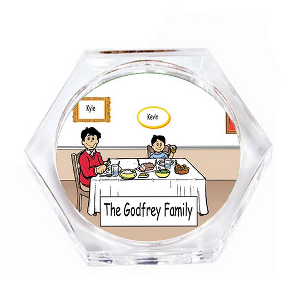 Printed Perfection Personalized Family Dinner - Single Dad 1 boy Drink ...