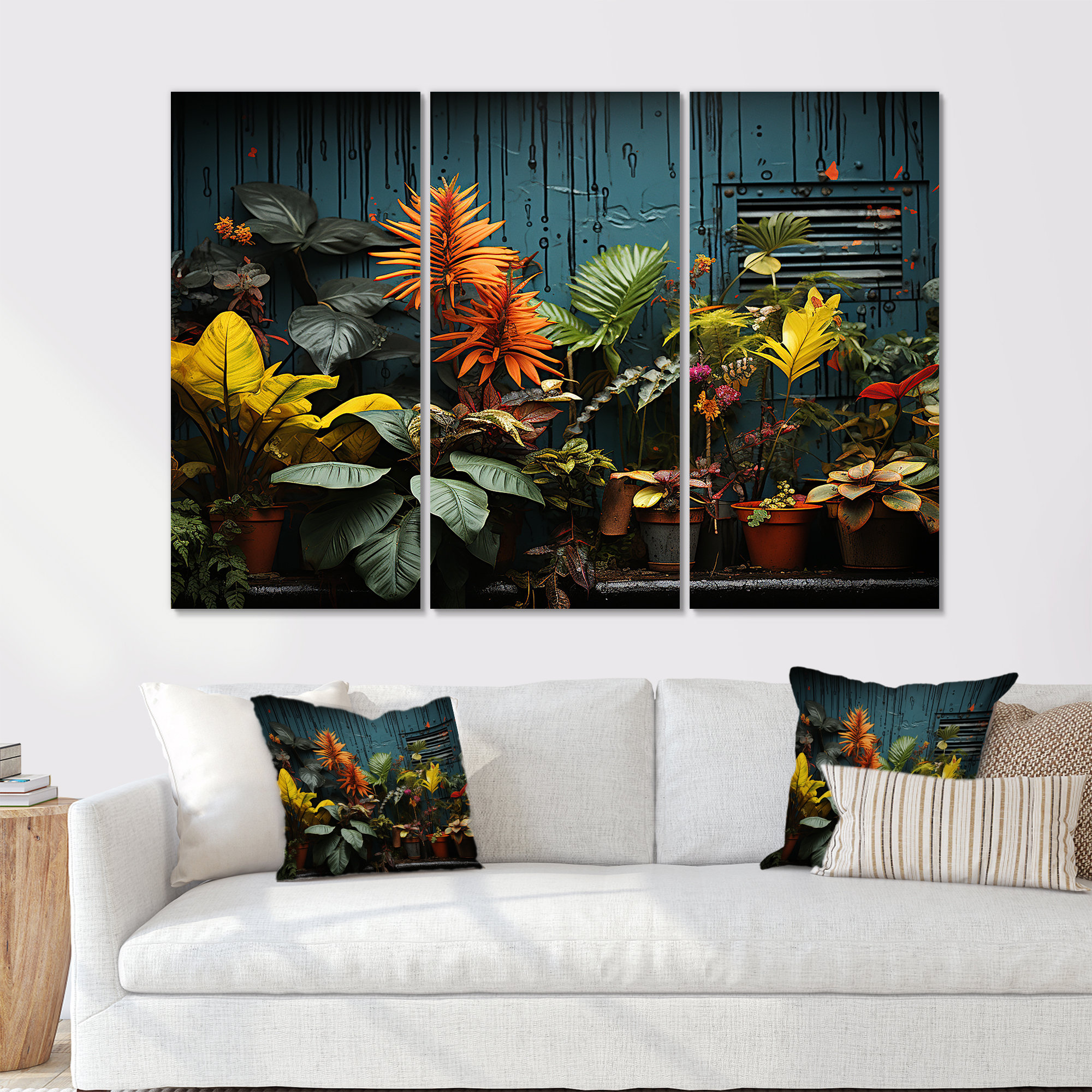 Bay Isle Home™ Graffiti Urban Greenery Poetry - Plants Wall Decor Set ...