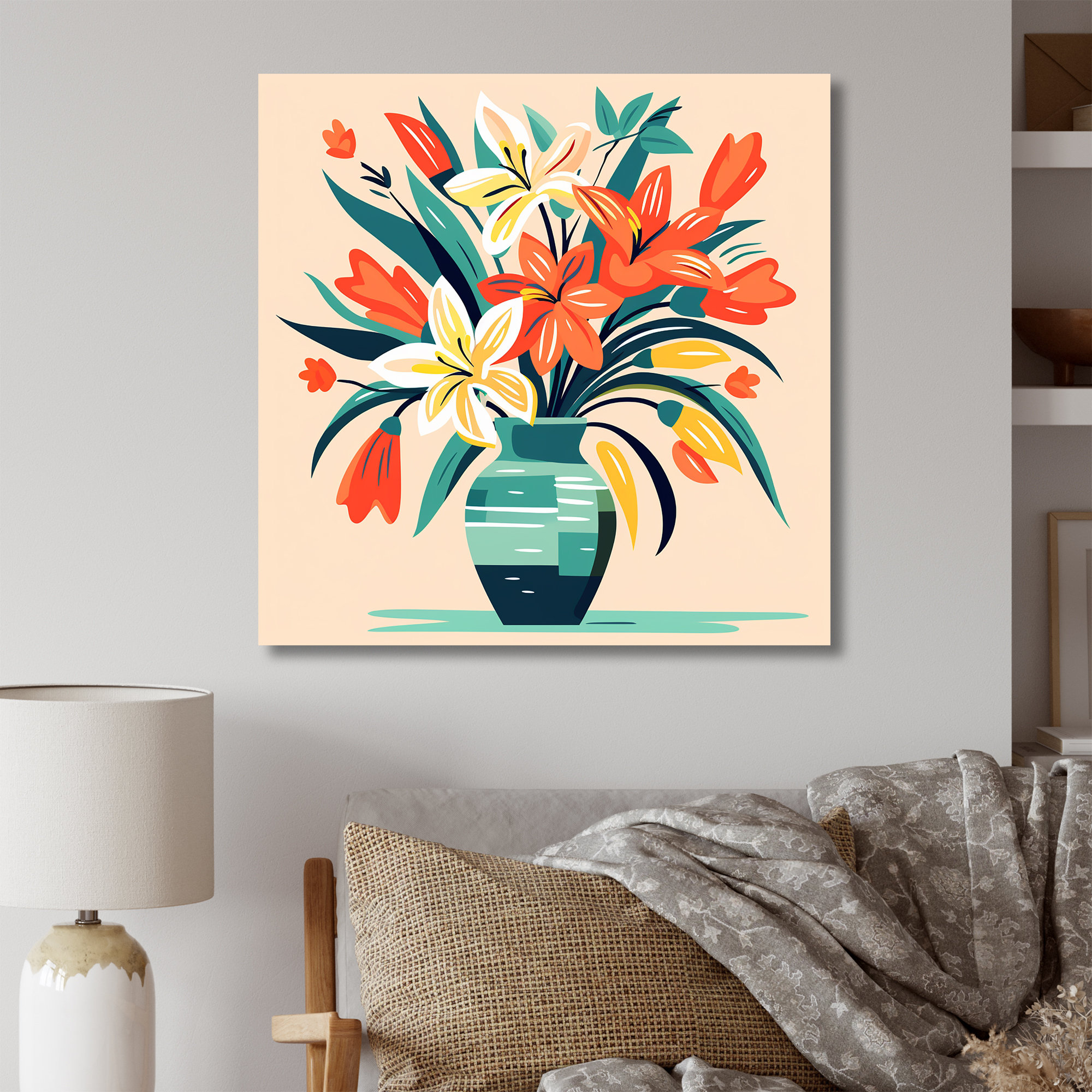 Winston Porter Henri Matisse Style Boho Flower Bouquet III - Boho ...