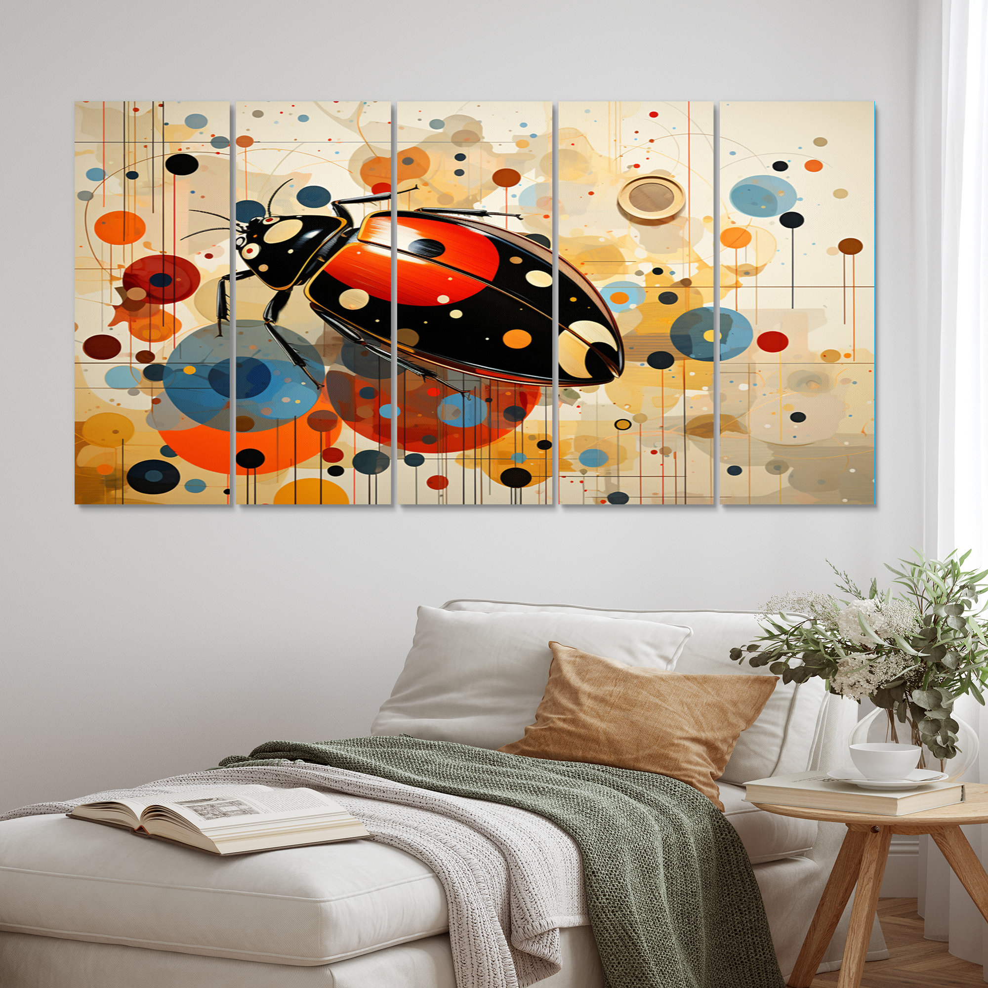 Red Barrel Studio Ladybug Playful Spots Geometric - Animals Canvas ...