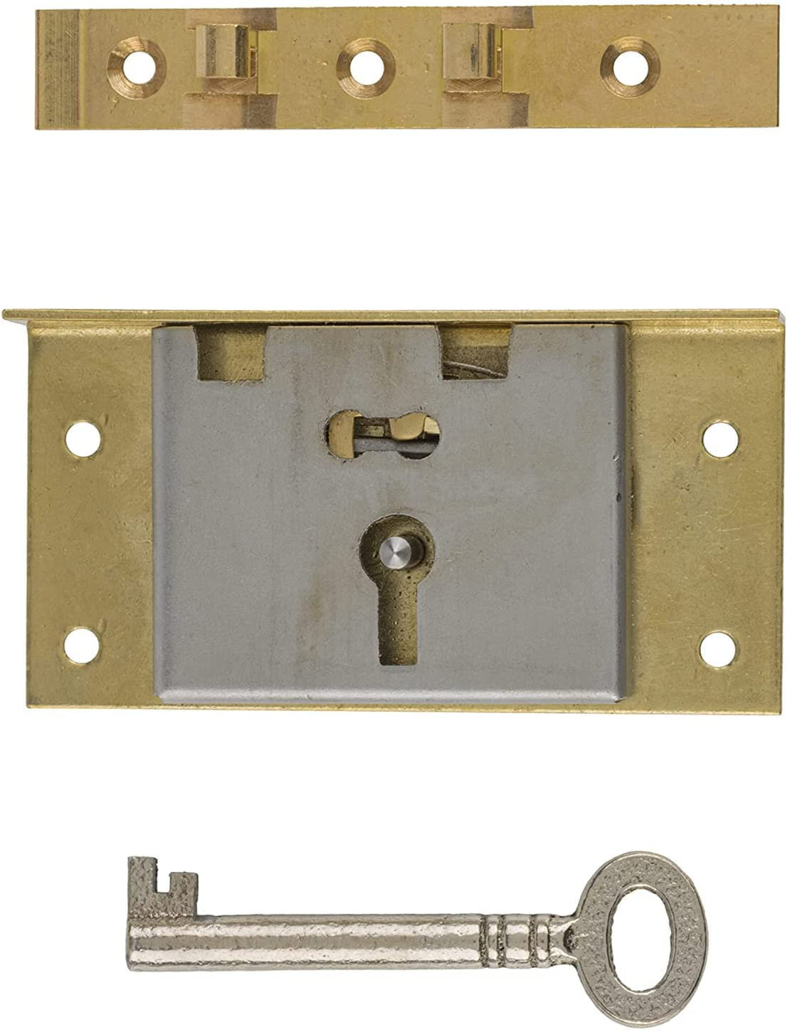 UNIQANTIQ HARDWARE SUPPLY Extra Large Brass Half Mortise Chest or Box ...