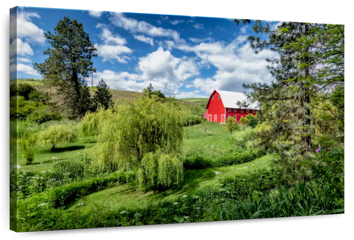 Millwood Pines Alvord Beautiful Red Barn And Gardens In The Palouse ...