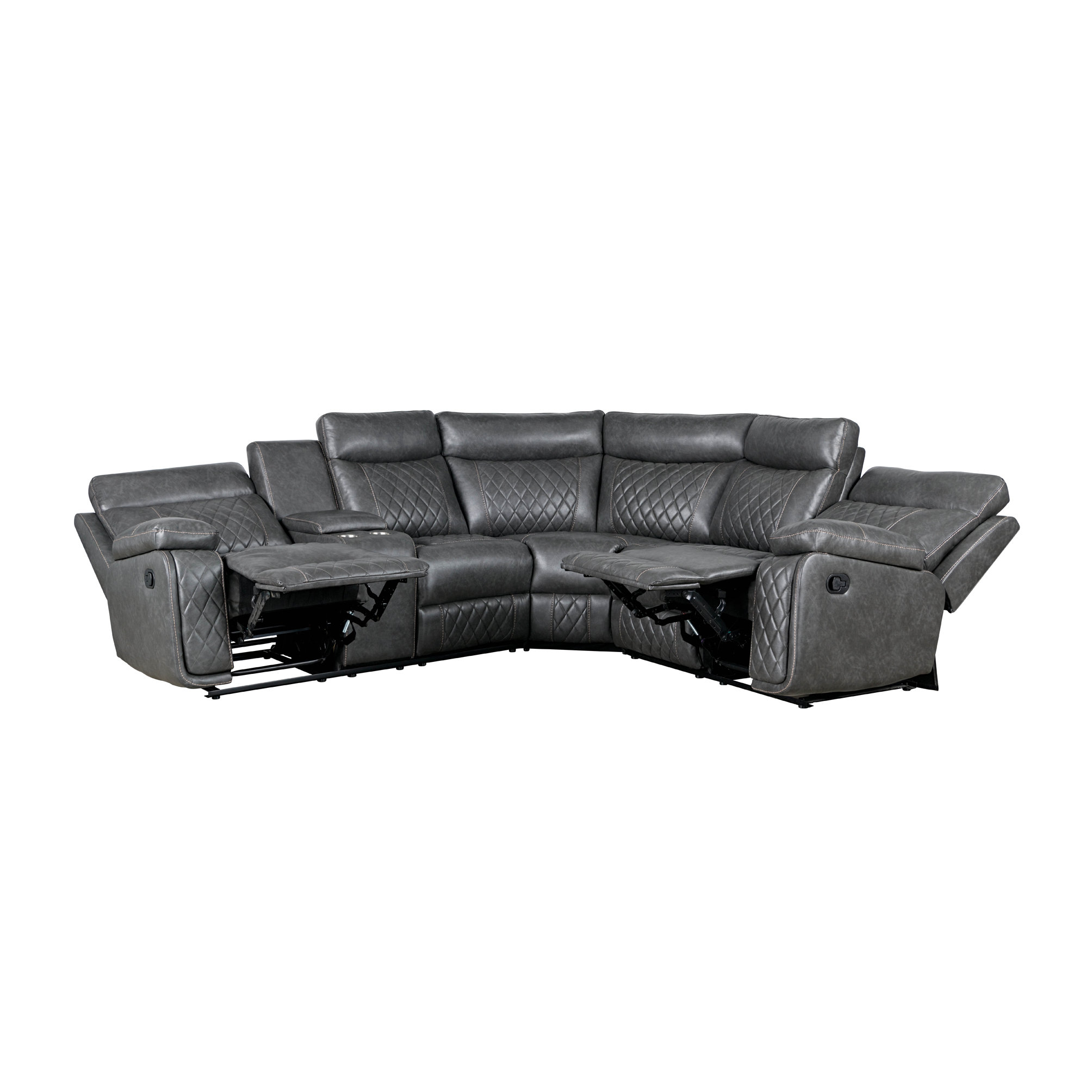 Latitude Run® Home Theater Seating Manual Recliner With Cup Holder ...