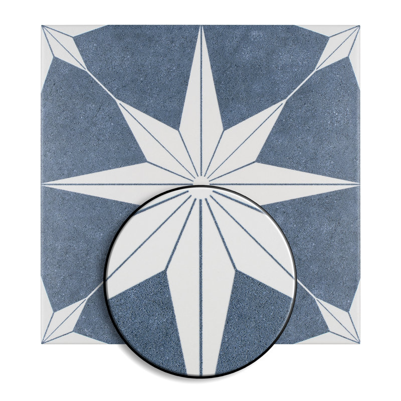 Merola Tile Stella 10" x 10" Porcelain Patterned Wall & Floor Tile ...