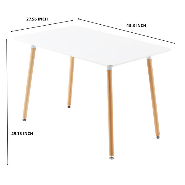 George Oliver Dining Table Set with 1 Rectangular Table and 6 Dining ...