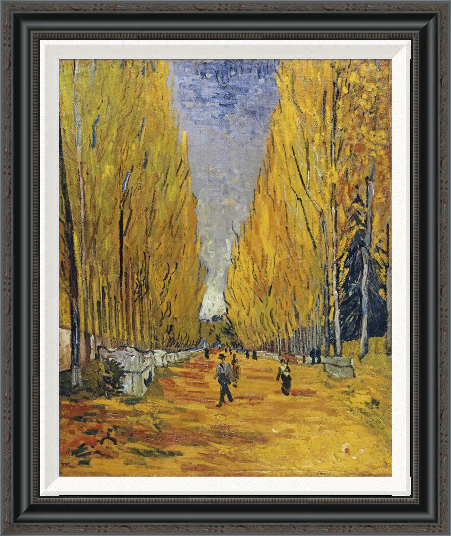 Vault W Artwork 'The Elysian Fields' by Vincent Van Gogh Framed ...