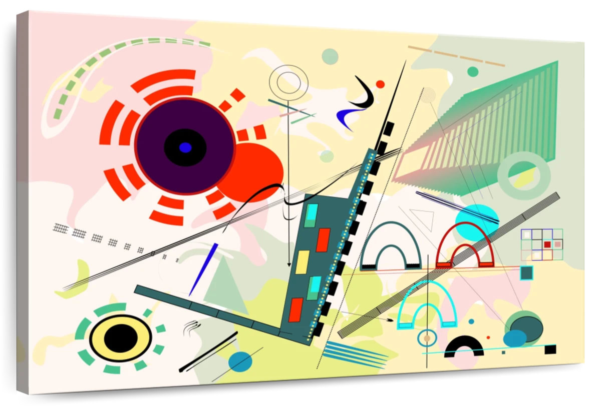 Elephant Stock Abstract Shapes Collage | Wayfair