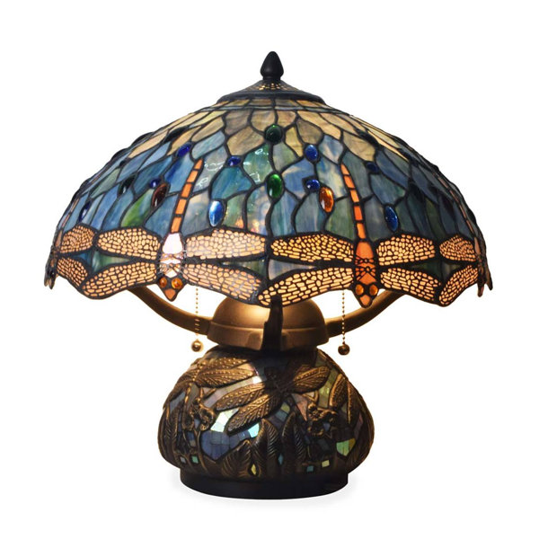 Wind & Weather Tiffany Style Dragonfly 16" Table Lamp & Reviews | Wayfair