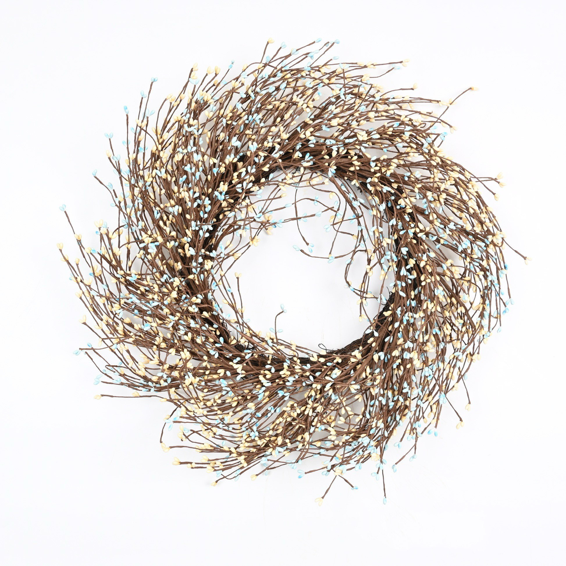 Ophelia & Co. 24" Artificial Farmhouse Grapevine Twig Berry Pip Fall ...