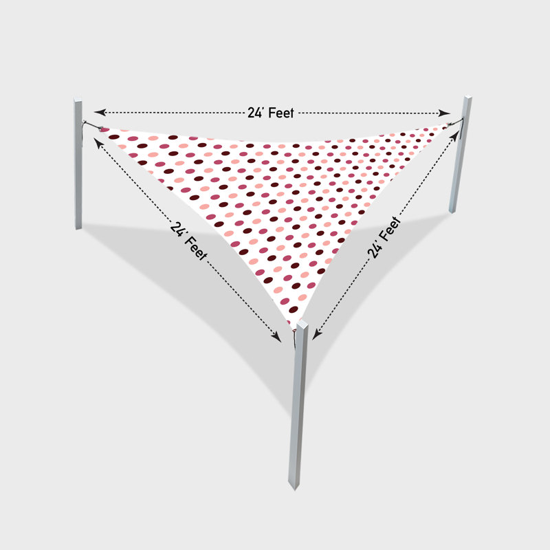 Covers & All Triangle Outdoor Sun Shade Sail Canopy, Residential ...