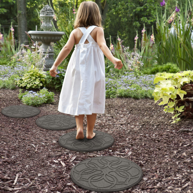 Multy Home Garden Central 18" x 18" Pendant Round Stepping Stones, 4 ...