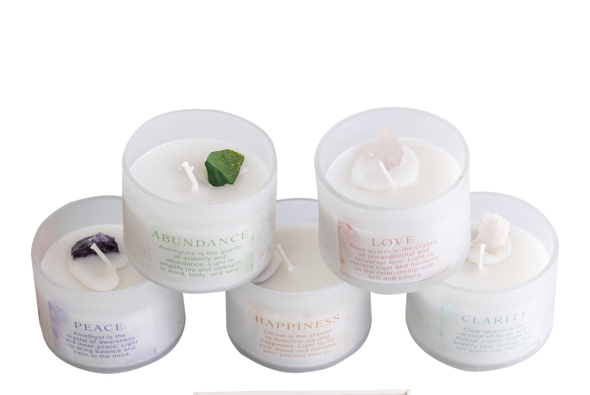 Transpac Glass Healing Candle Small Set of 20 in PDQ Home Decorations ...