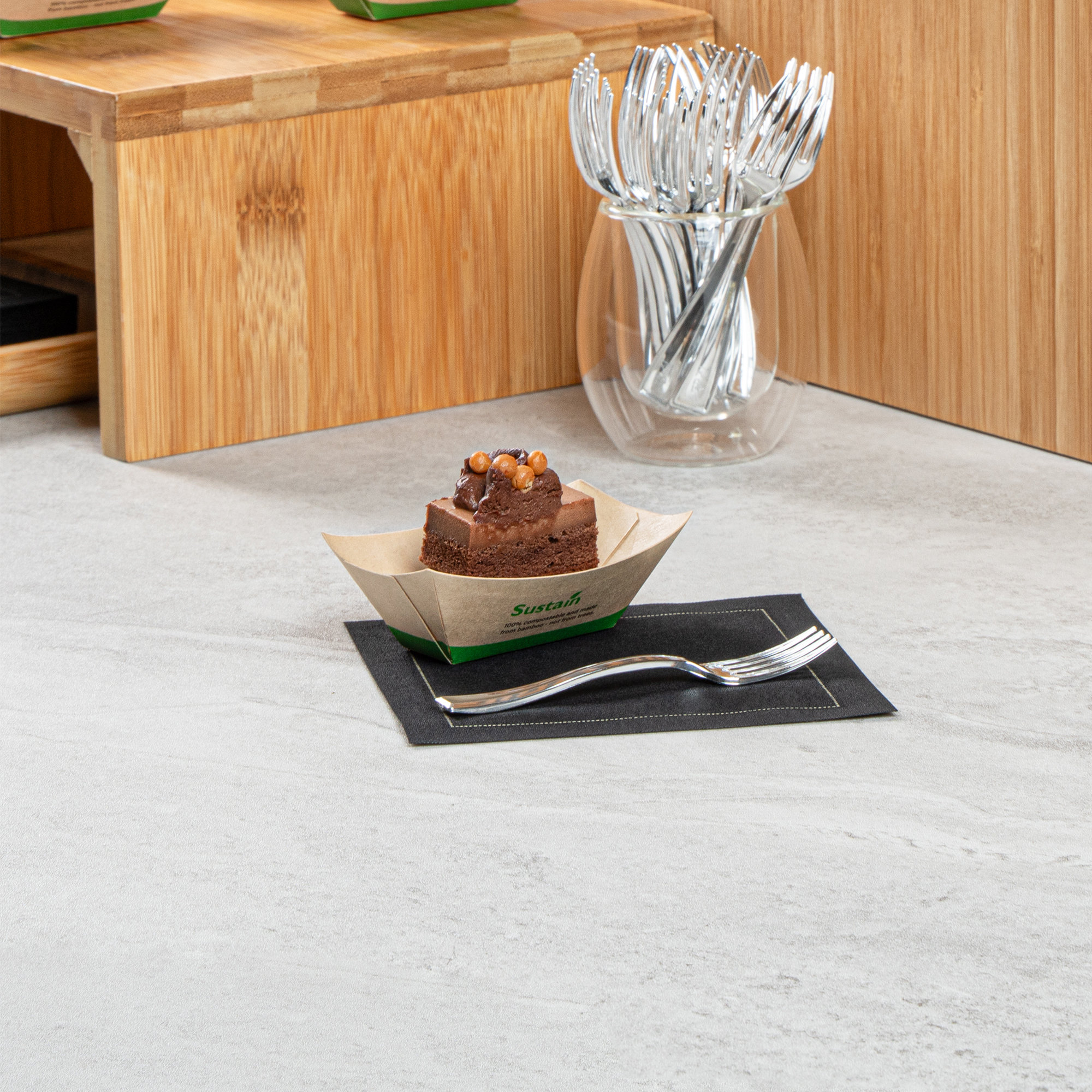 Restaurantware-Sustain 2 Ounce Disposable Food Trays, 400 Sturdy Paper ...