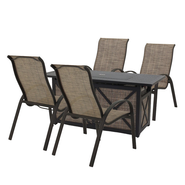 CourtyardCasualFurniture 4 - Person Outdoor Seating Group with Cushions ...