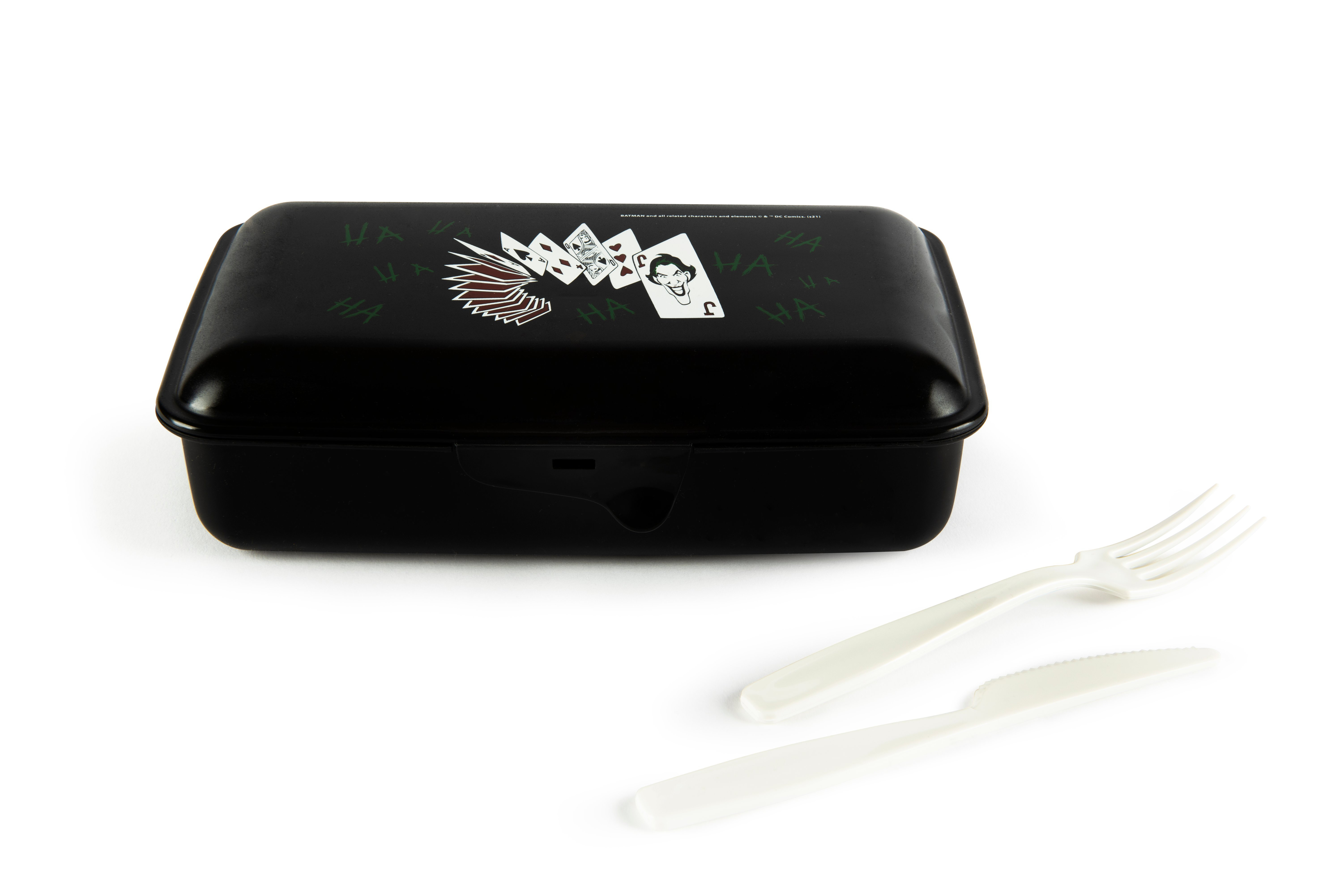 Excelsa joker food container with fork and knife included Joker plastic ...