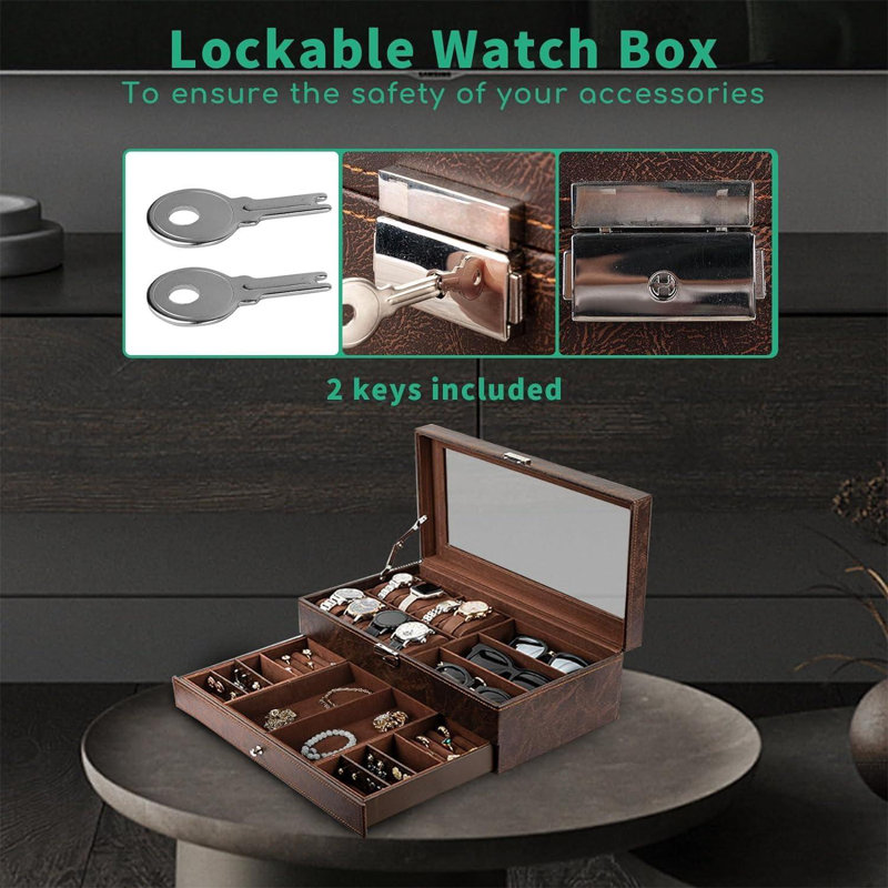 17 Stories Watch Box + Drawers | Wayfair