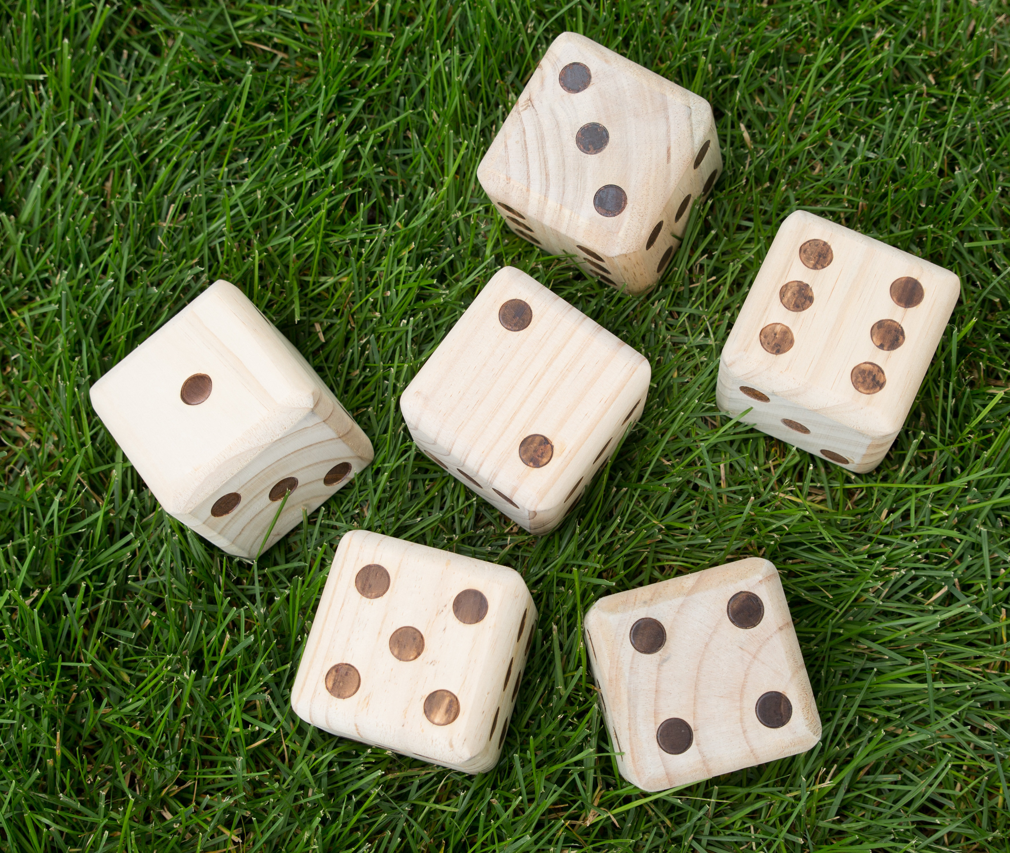 Yard Games Wooden 6 Piece Giant Dice Set & Reviews | Wayfair