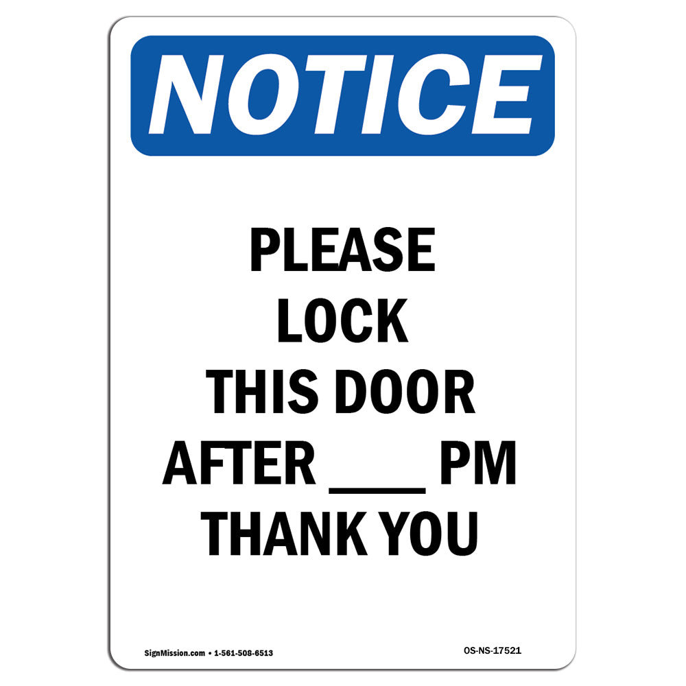 SignMission Please Lock This Door After Sign | Wayfair