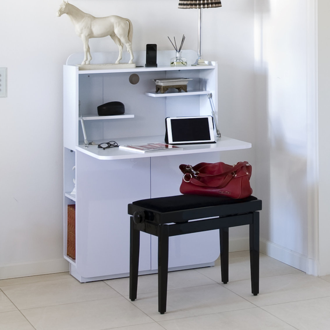 East Urban Home Cuuba Culture MC Secretary Desk & Reviews | Wayfair