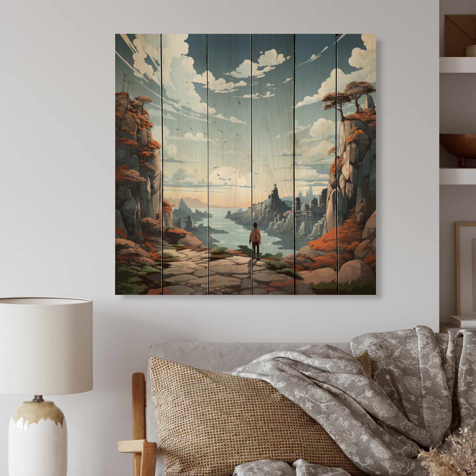 Red Barrel Studio® " Beige Cliff Jagged Solitude " | Wayfair