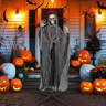 The Holiday Aisle® 6.4 Ft Standing Grim Reaper Halloween Animatronic ...