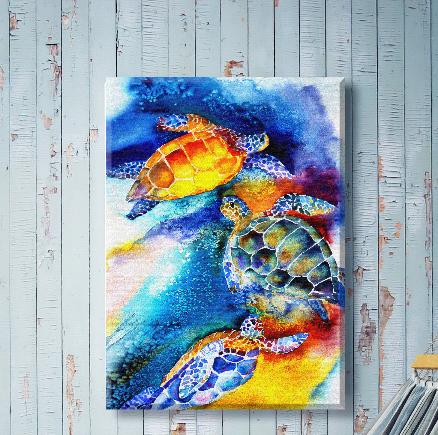 Rosecliff Heights Ballsallagh Turtle Play Outdoor Canvas Art | Wayfair