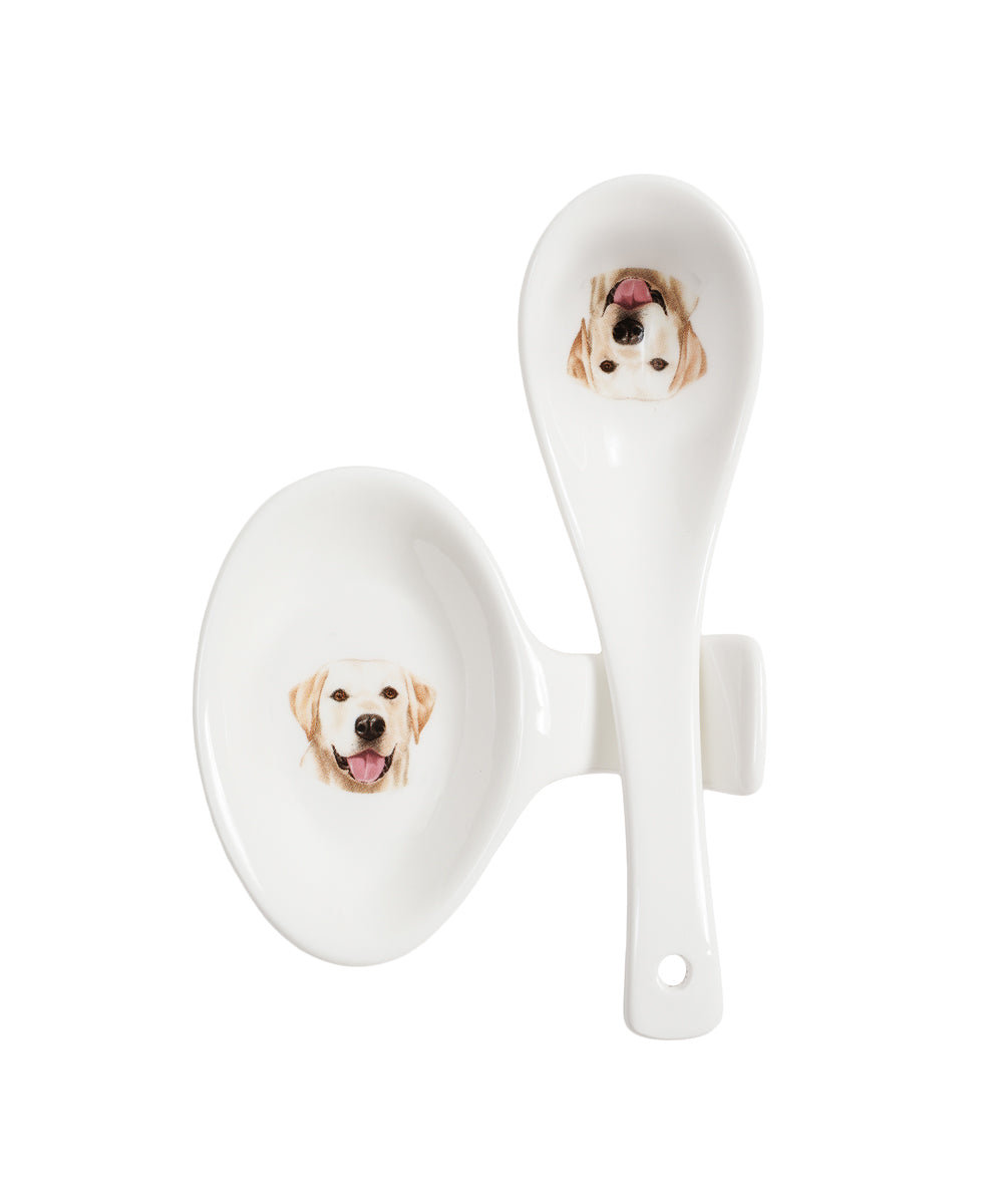 PetOrama Porcelain Spoon & Rest Set - Labrador - Wayfair Canada