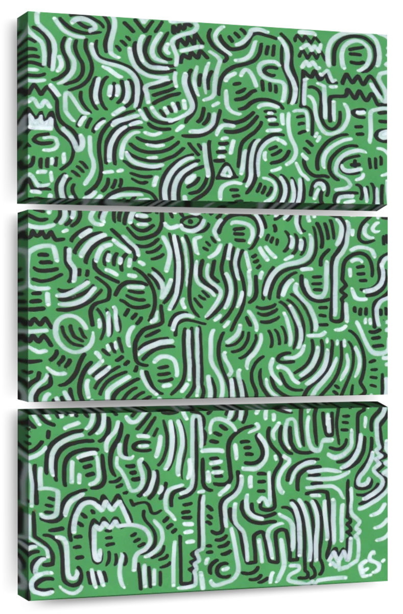 Brayden Studio® Green Jungle Graffiti | Wayfair