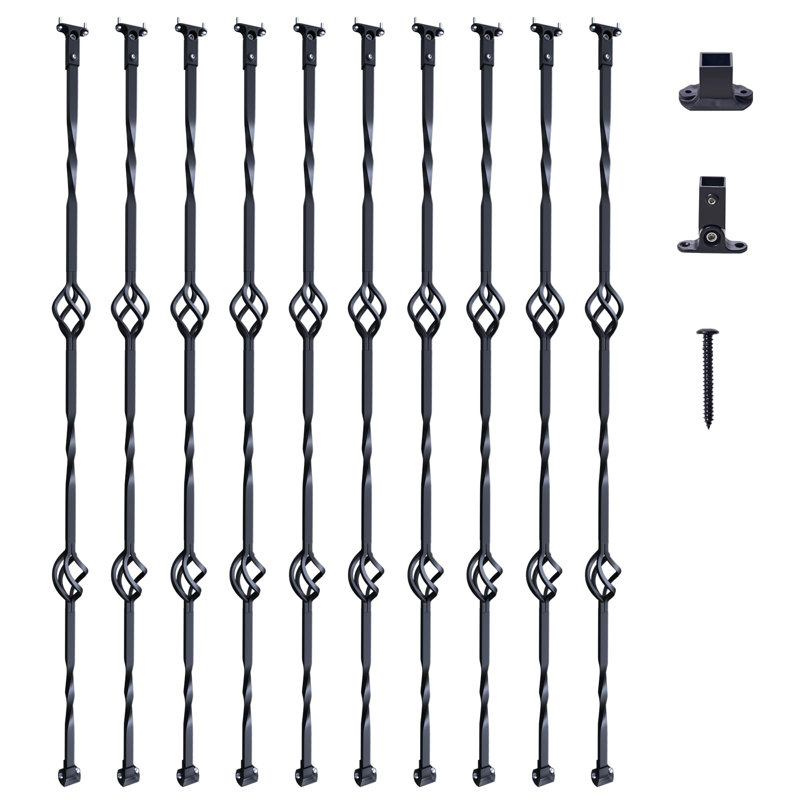 BTERAZ Double Basket Metal Balusters 10 Pack | Wayfair